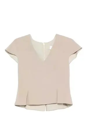 DE SANTIS V-neck Top - Neutrals