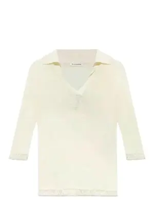 BY MALENE BIRGER V-neck Top - White