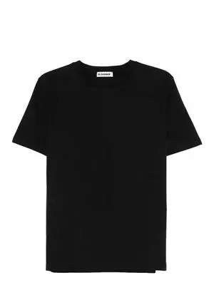 JIL SANDER Logo-patch T-shirt - Black