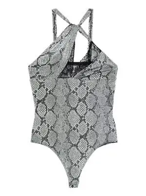 Coperni Asymmetric Bodysuit - Grey