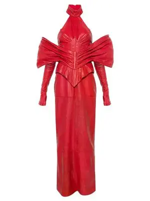 MITILIANE COUTURE Detachable Corset Maxi Dress - Red