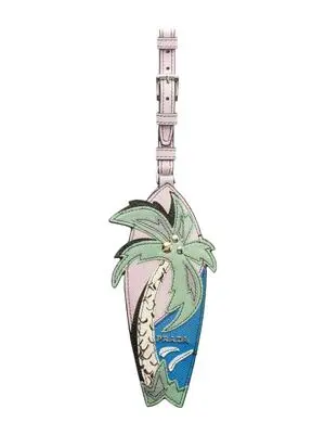 Prada Palm Tree Name Tag - Pink