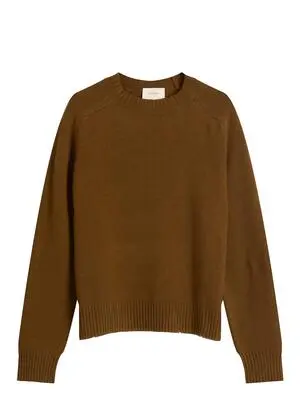 SECOND / LAYER Distressed Cashmere Jumper - Brown