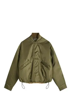 KASSL EDITIONS Short Bomber Jacket - Khaki/trench Beige
