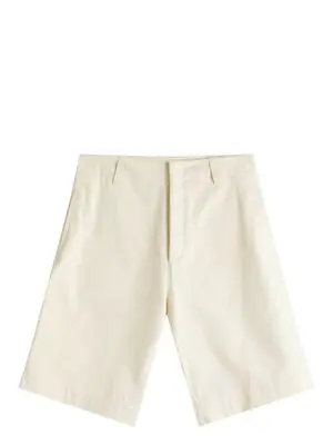 JIL SANDER Relaxed Fit Chino Shorts - Eggshell