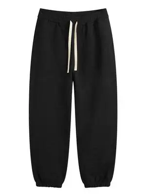 JIL SANDER Ribbed Waistband Sweat Pants - Black