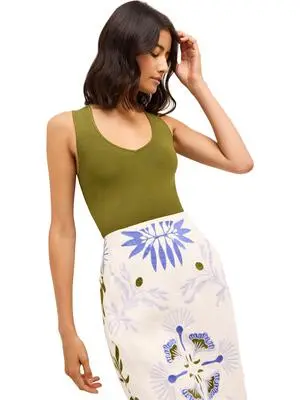 MARIE OLIVER Miranda Tank - Pesto