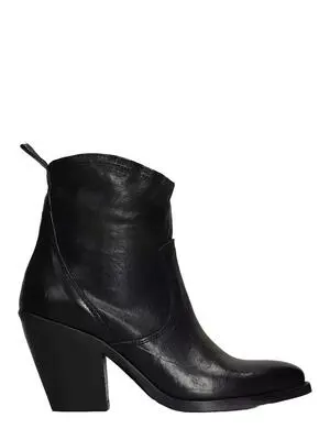 METISSE Leather Boots - Black