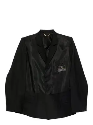 Victoria Beckham Logo-tag Blazer - Black