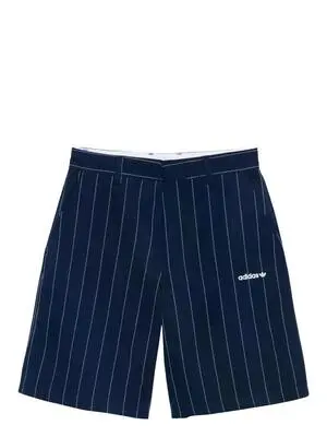 Adidas Pinstriped Shorts - Blue