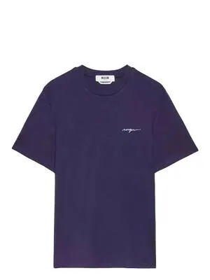 MSGM Cotton T-shirt - Blue