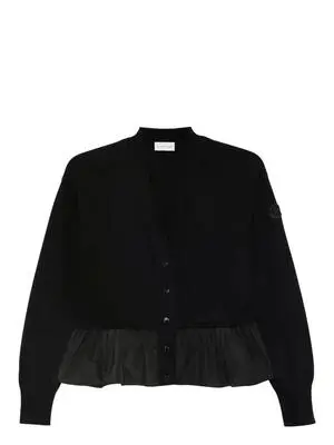 Moncler Peplum-hem Cardigan - Black