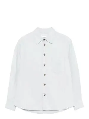 Victoria Beckham Logo-embossed Shirt - Blue