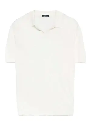 BARBA NAPOLI Linen T-shirt - White