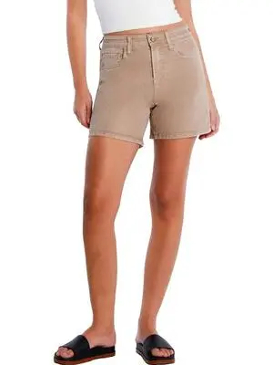 HINT OF BLU Swift High-waist Denim Shorts - Fungi
