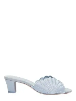 REFORMATION Waldena Block Heeled Mule - Blue