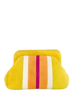 PAULA PAULA Colour-Blocked Clutch Yellow