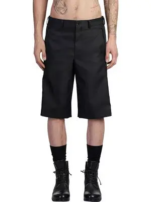Comme Des Garçons Zip-detailing Shorts - Black