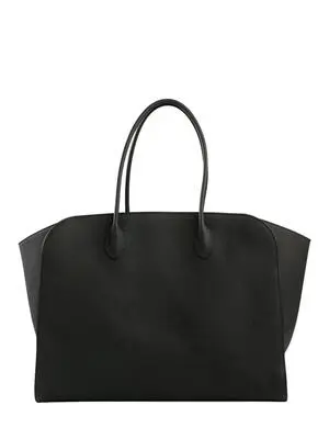 THE ROW Marlo Leather Tote Bag - Black