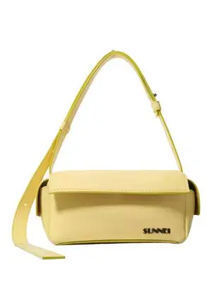 Sunnei Labauletto Structured Handbag - Yellow