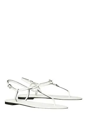 Tory Burch Ring Thong Sandals Bianco