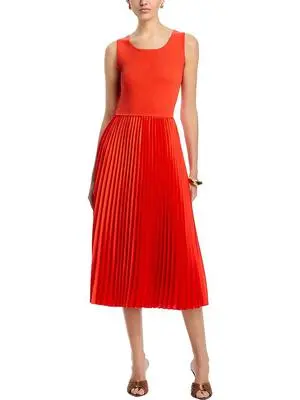 Elie Tahari Mixed Media Dress - Orange Dream