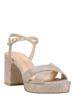 STUART WEITZMAN Dayna Platform 80 Sandals - Poudre