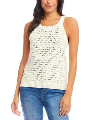 KAREN KANE Karen Kane Sleeveless Crochet Top