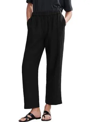 Jenni Kayne Logan Linen Pants - Black
