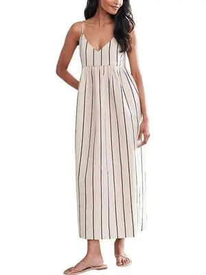 Jenni Kayne Cove Striped Maxi Dress - Natural