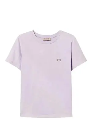 TWINSET Logo-plaque T-shirt - Purple