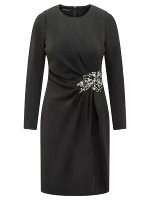 EMPORIO ARMANI Emporio Armani Draped Long Sleeve Dress