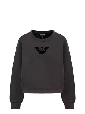 Emporio Armani Logo Sweatshirt - Black