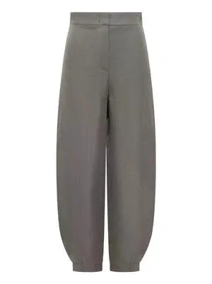 Emporio Armani Wide-leg Trousers - Grey