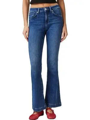 MAVI Sydney Flare Jeans - Dark Brushed Feather