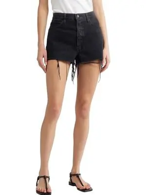 FRAME The Dare High-waist Denim Cutoff Shorts - Forbidden