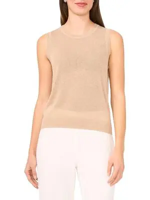 Halogen Crewneck Sweater Tank - Oxford Brown
