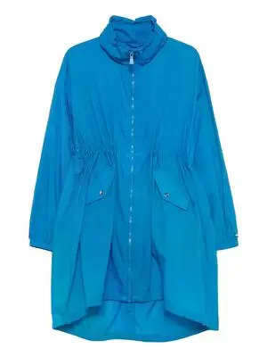 Add Logo-embroidered Coat - Blue