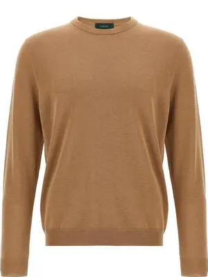 ZANONE Cotton Crewneck Sweater - Brown