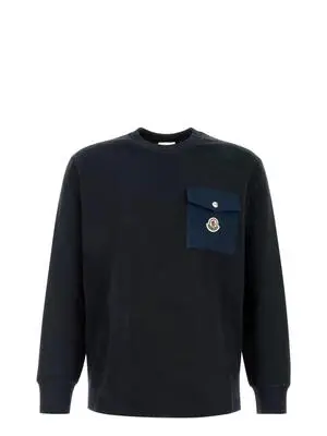 Moncler Cotton Sweatshirt - Blue