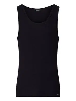 Hanro Cotton Essentials Cotton Tank Top - Black