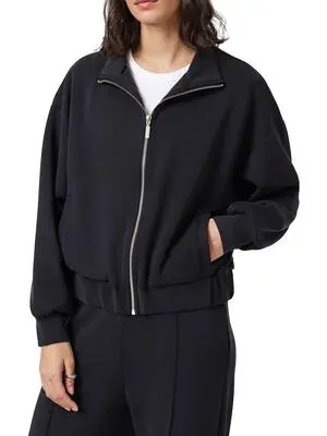 MAVI Oversized Zip Sweatshirt - Black