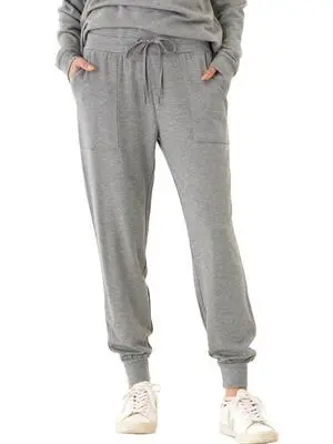 THREADS 4 THOUGHT Threads 4 Thought Liara Feather Fleece Pocket Joggers Heather Grey