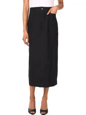 VINCE CAMUTO Vince Camuto Patch Pocket Midi Skirt