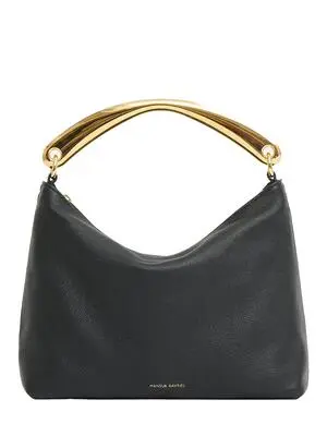 MANSUR GAVRIEL Hera Metal Handle Bag - Black/ Flamma