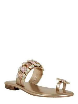 AZALEA WANG AZALEA WANG Belva Toe Loop Sandal Rose Gold/ Pink