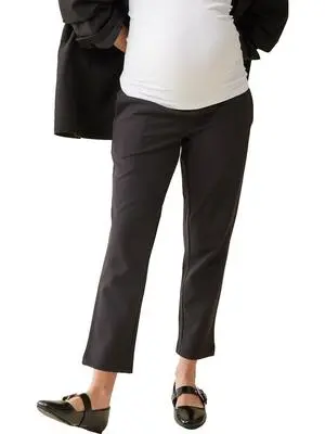 INGRID & ISABEL Ponte Maternity Pants - Black