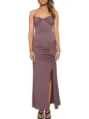 Princess Polly Destinations Halter Maxi Dress - Purple