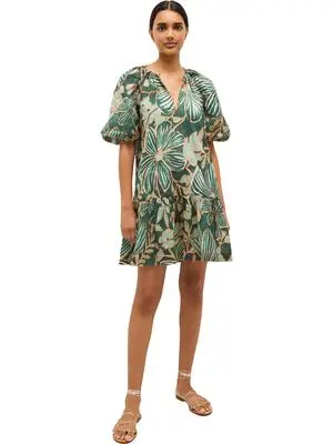 MARIE OLIVER Greta Floral-print Cotton Organza Dress - Primavera