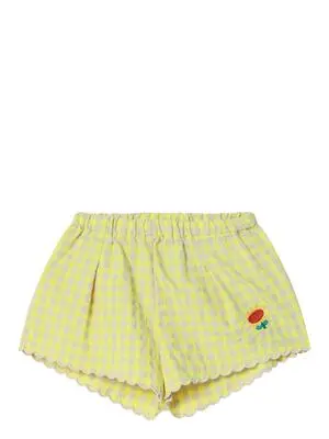 BOBO CHOSES Vichy Shorts - Yellow